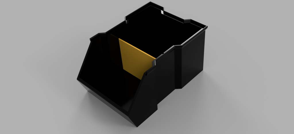 Stackable Box with Divider Wall by ndl | Download free STL model ...