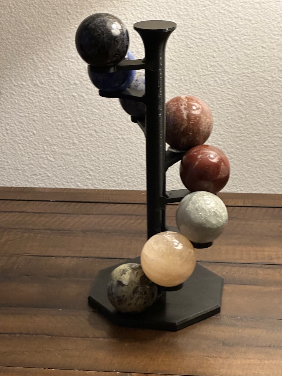 Stand for eight - 50mm rock spheres by 3DBob | Download free STL model ...