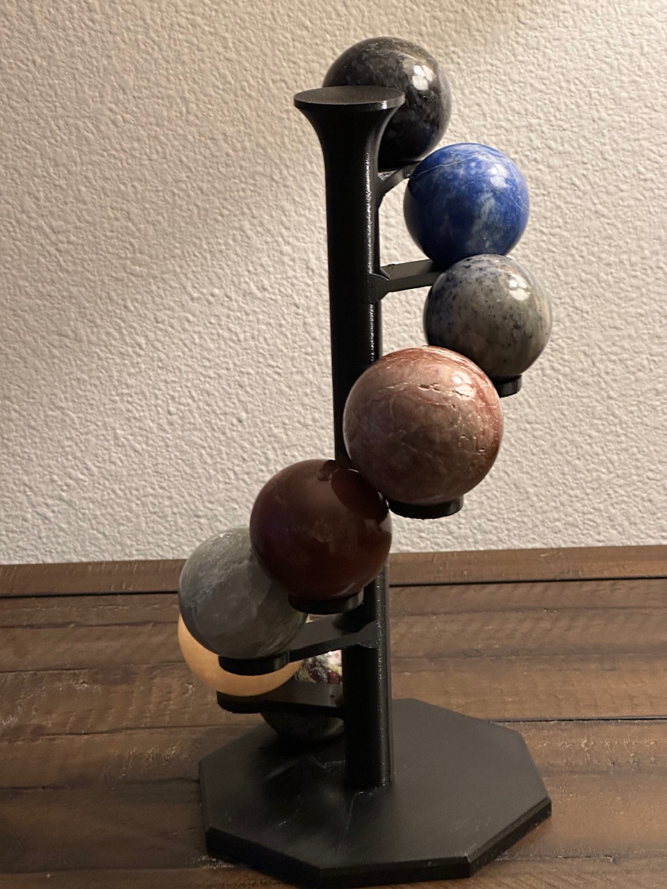 Stand for eight - 50mm rock spheres by 3DBob | Download free STL model ...