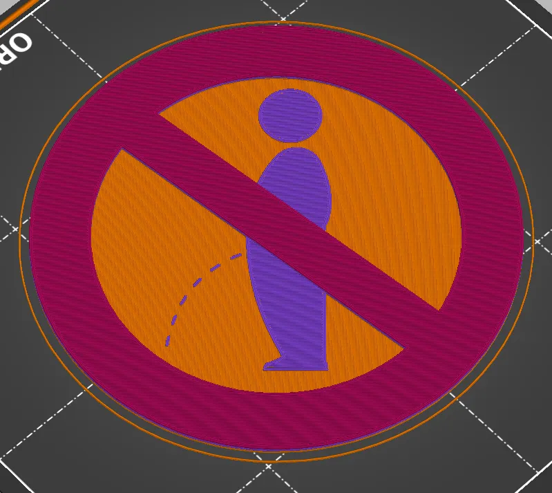 Sign "Do no urinate here" by b--rian | Download free STL model ...