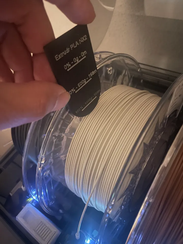 Spool Gauge - Extrudr Filament by Zentenar | Download free STL model ...