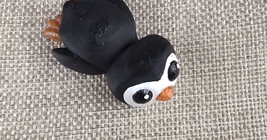 Belly Sliding Penguin by Built_Over_Bot | Printables Store