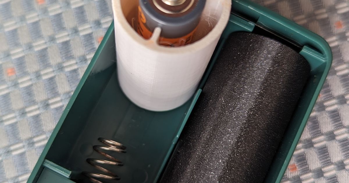 Basic AA to C Battery Adapter by Philippe Lacoude | Download free STL ...