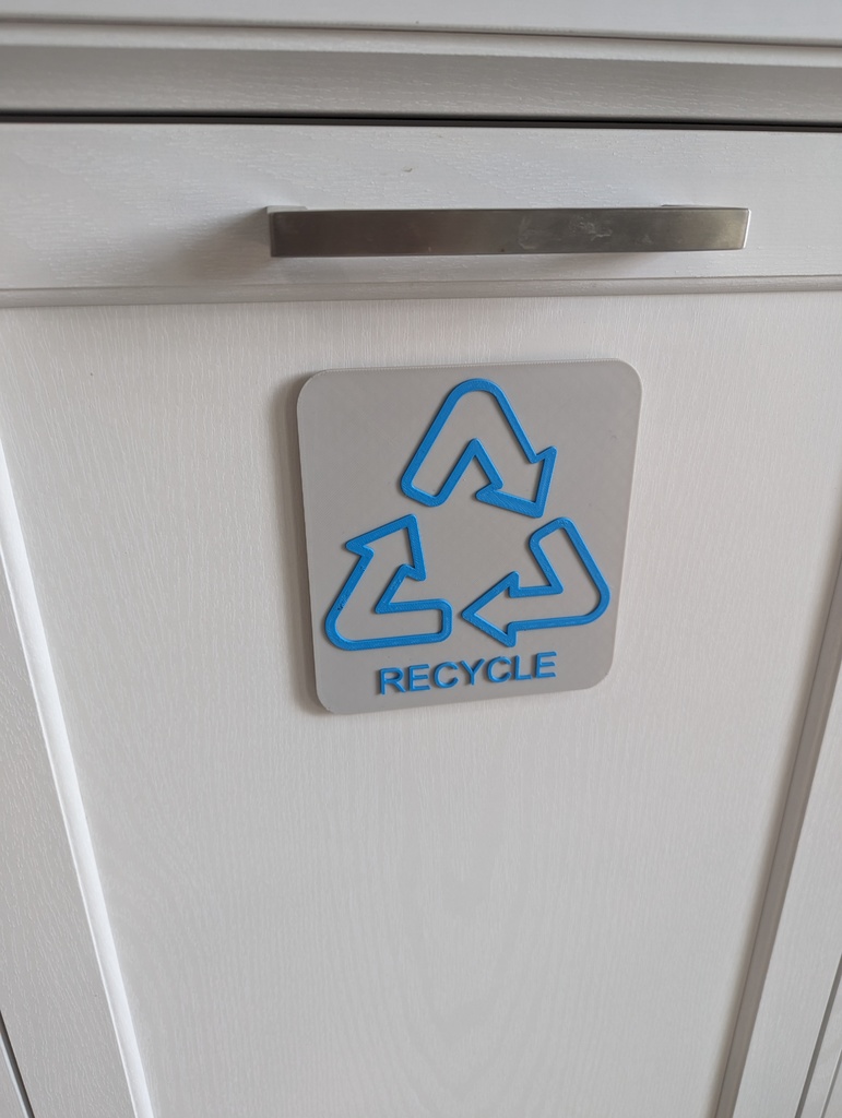 Trash / Recycling signs by Brian Dunaway | Download free STL model ...