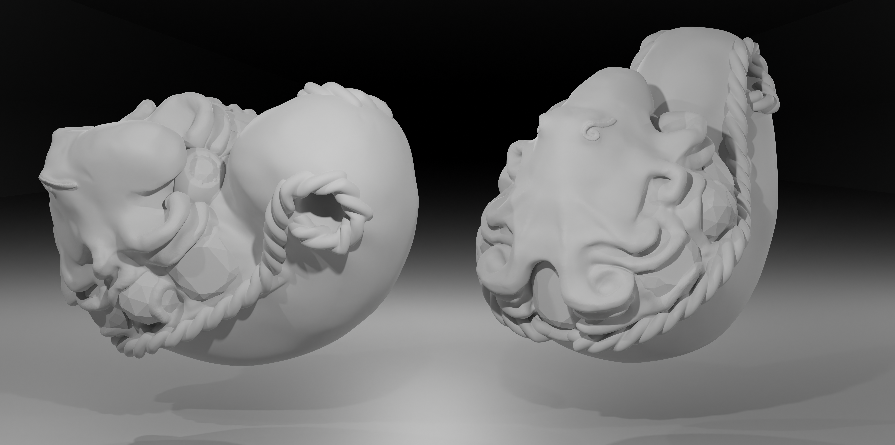 Cursed shell Octopus by SoulStone Seeker | Download free STL model ...