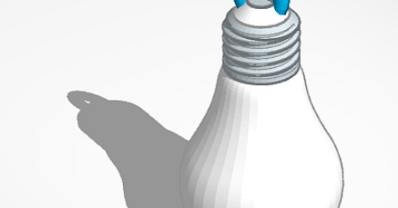 Light Bulb Christmas Ornament by Dudedecent | Download free STL model ...