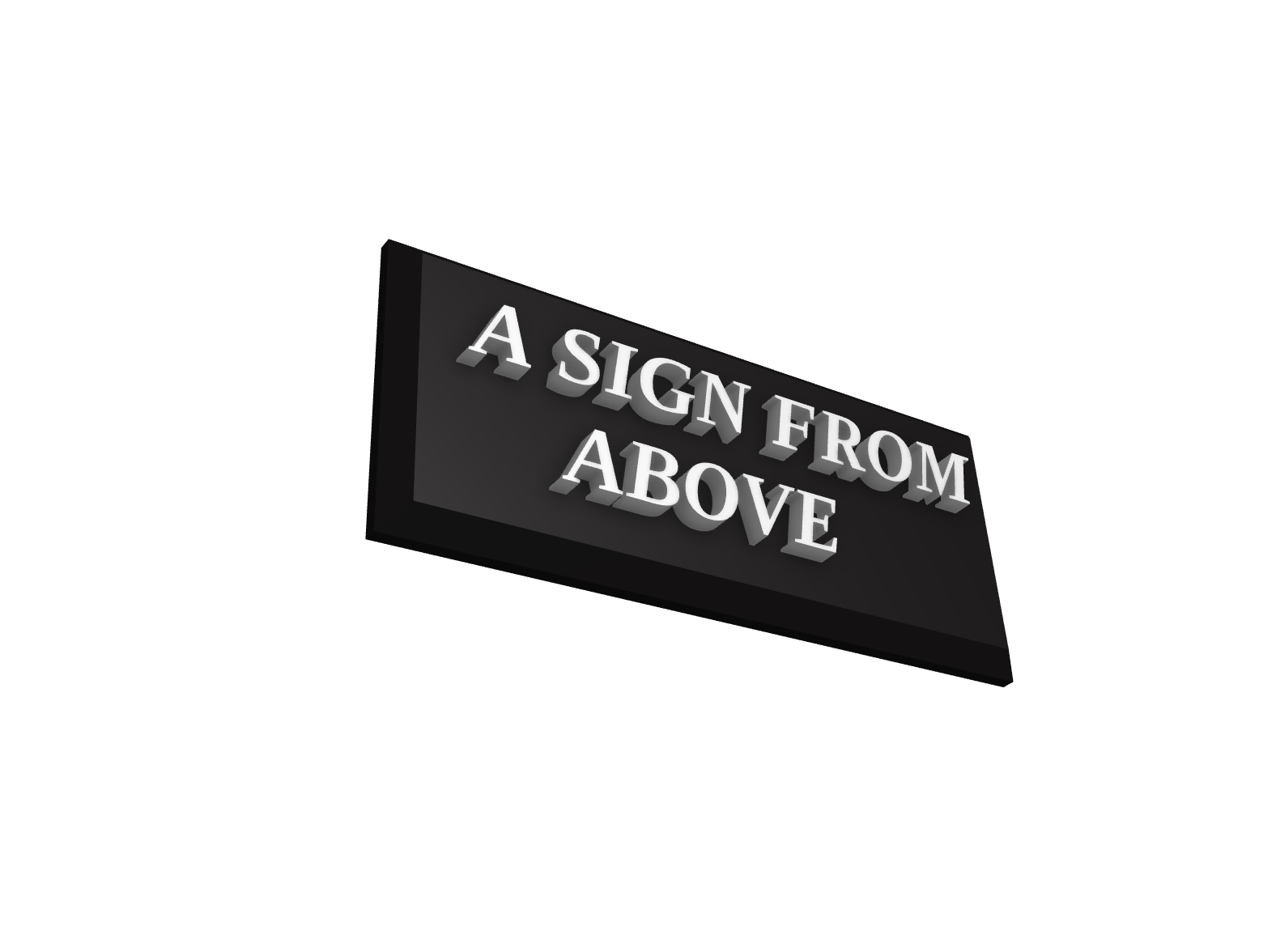 A SIGN FROM ABOVE par AndyBro | Téléchargez gratuitement un modèle STL ...