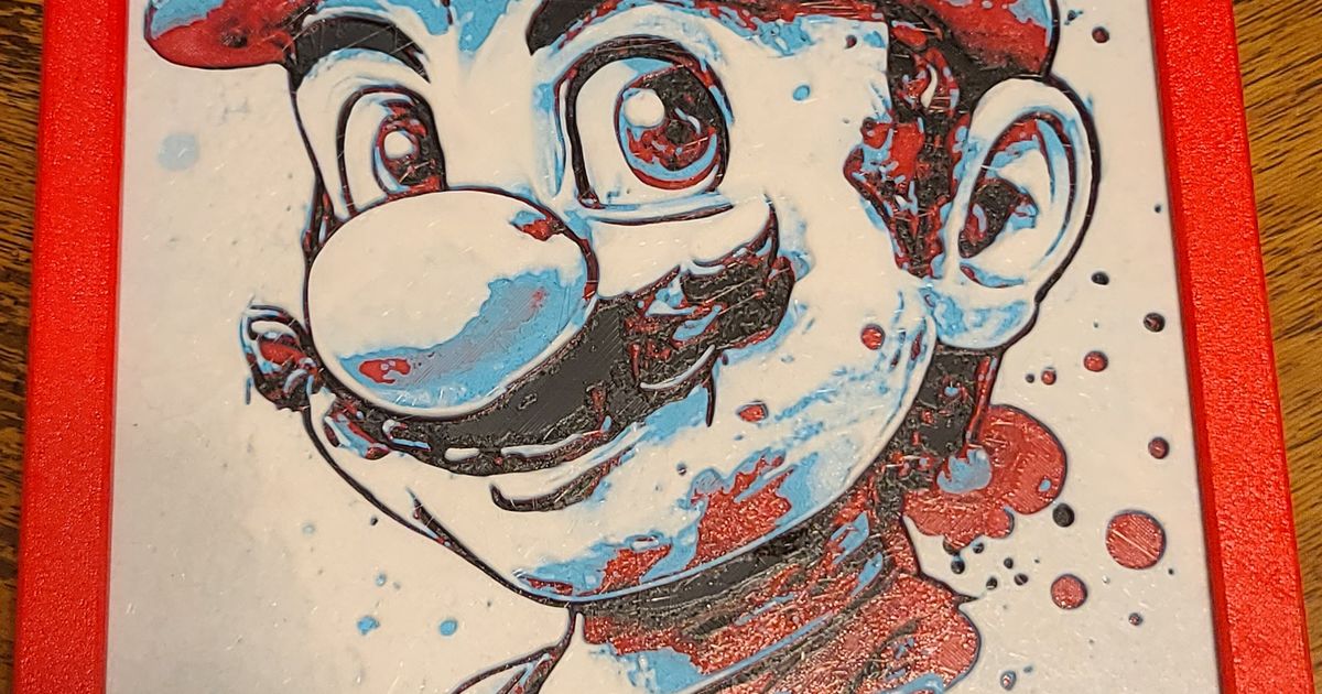 Frame only for mario hueforge by Dohara | Download free STL model ...