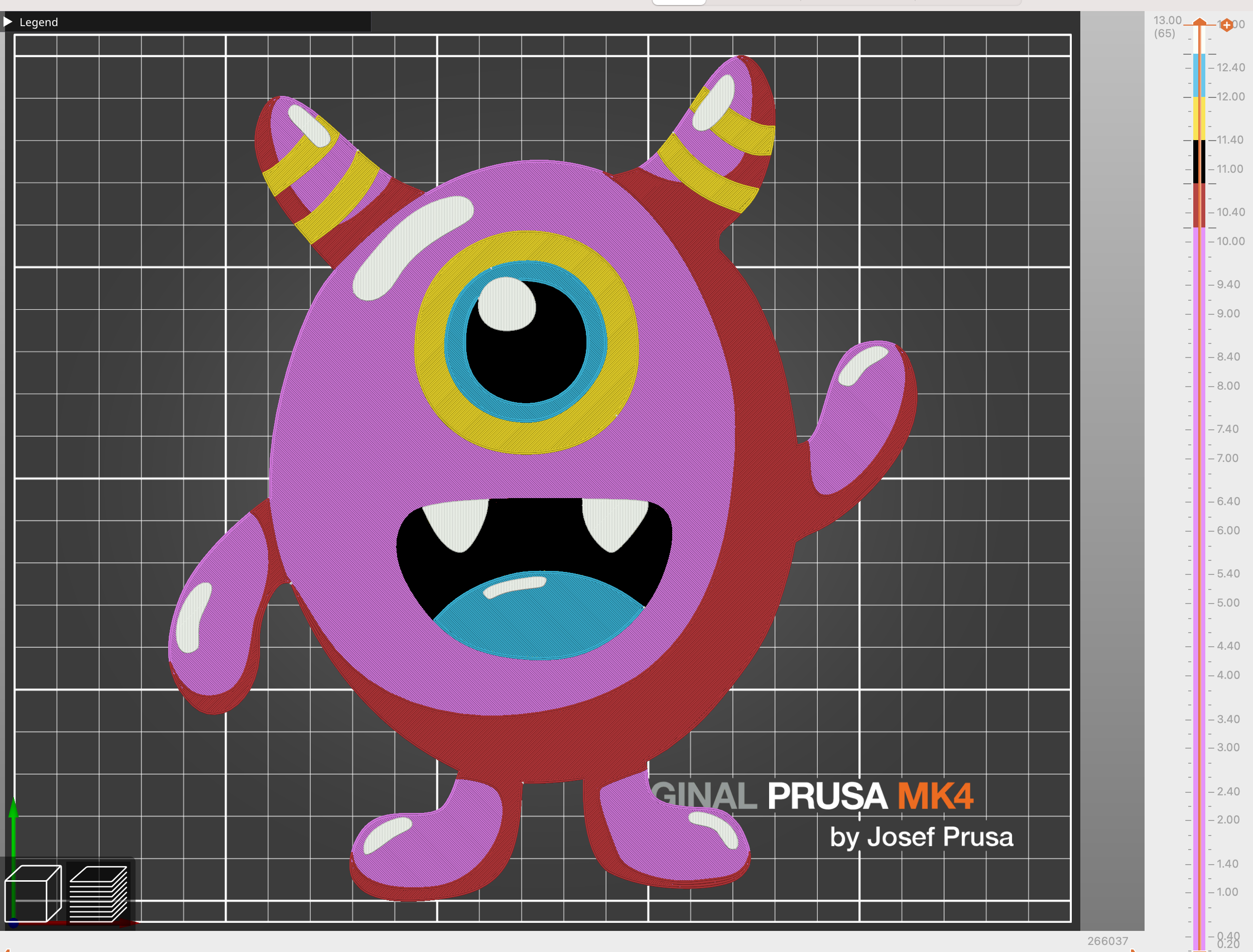 2D art - Cute monster 1 by 3D|Nest | Download free STL model ...