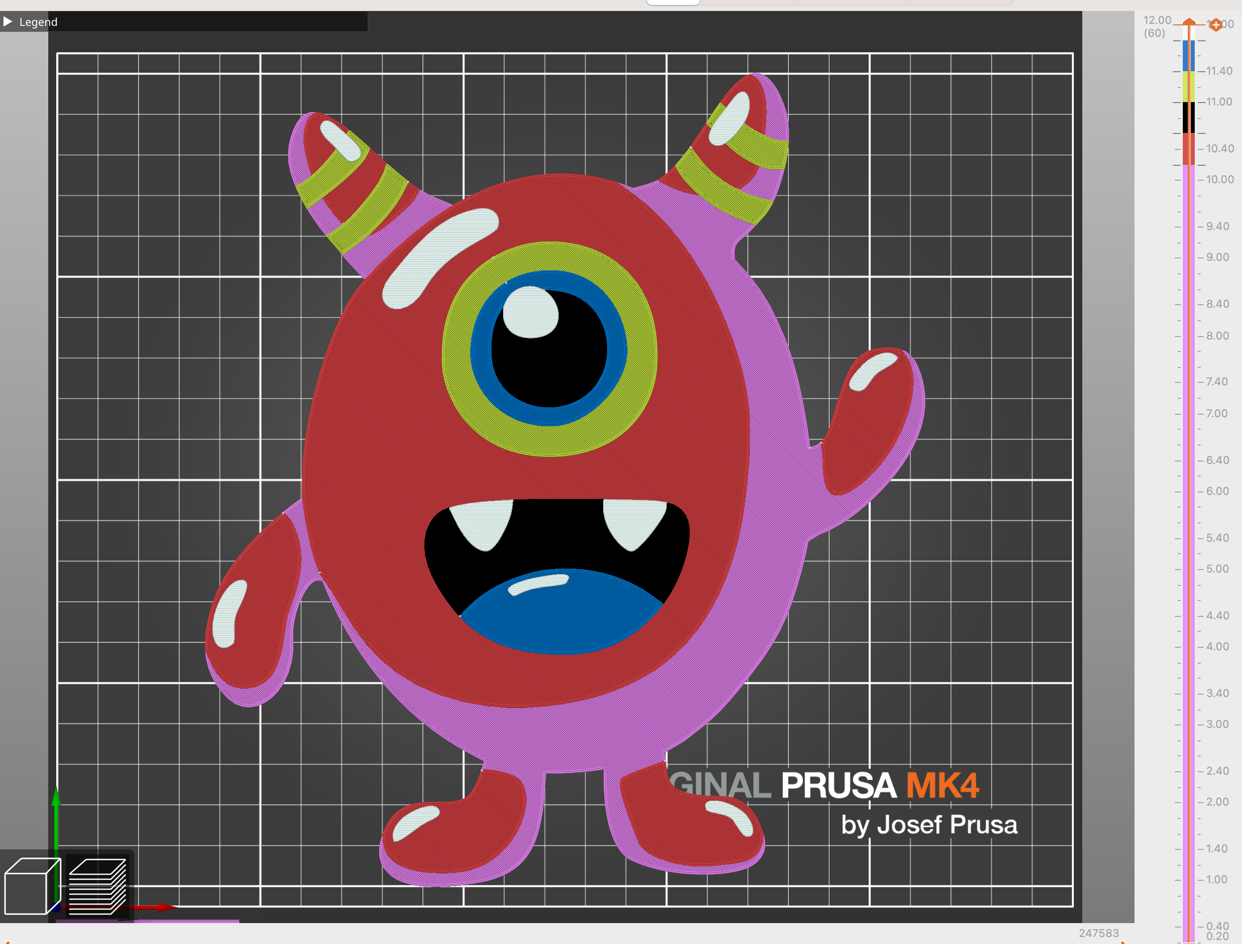 2D art - Cute monster 1 by 3D|Nest | Download free STL model ...