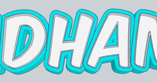 ADHAM LED- Namenslampe (Name lamp) by Tomsen | Download free STL model ...