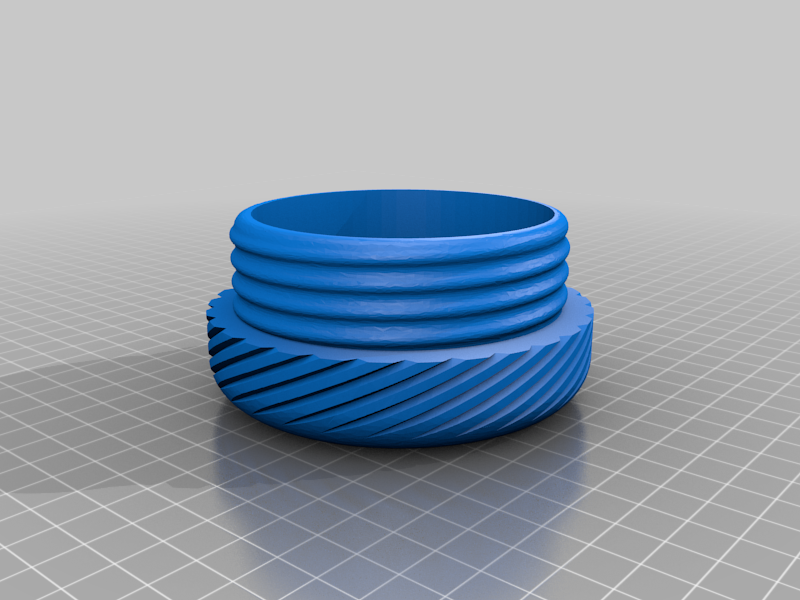 Two Part Threaded Storage Case by Zombi Koala | Download free STL model ...