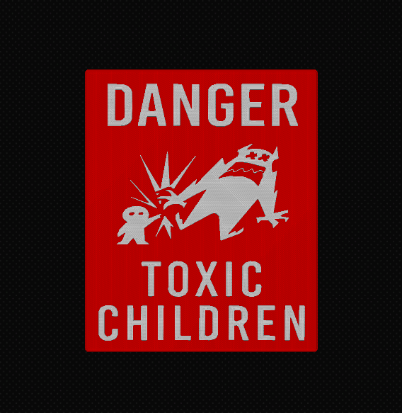 Toxic child sign por Luther | Descargar modelo STL gratuito ...