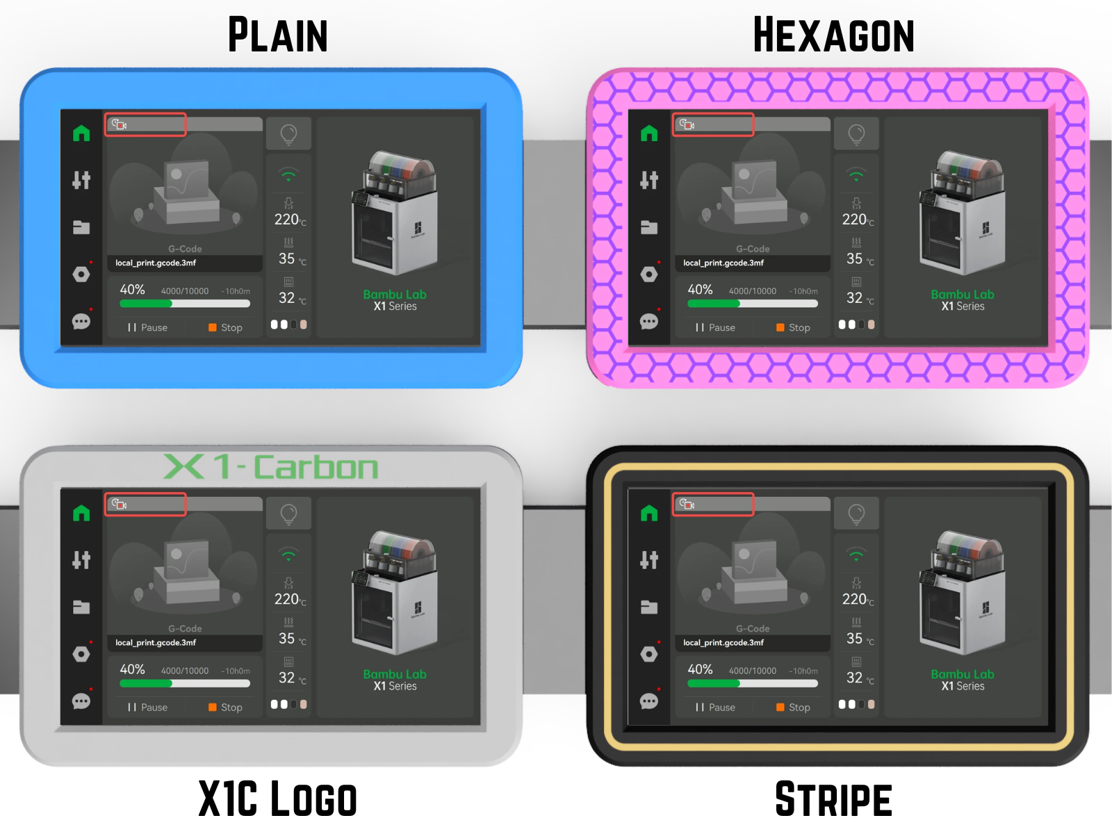 Bambu Lab X1C Faceplates par JamesThePrinter | Téléchargez gratuitement ...