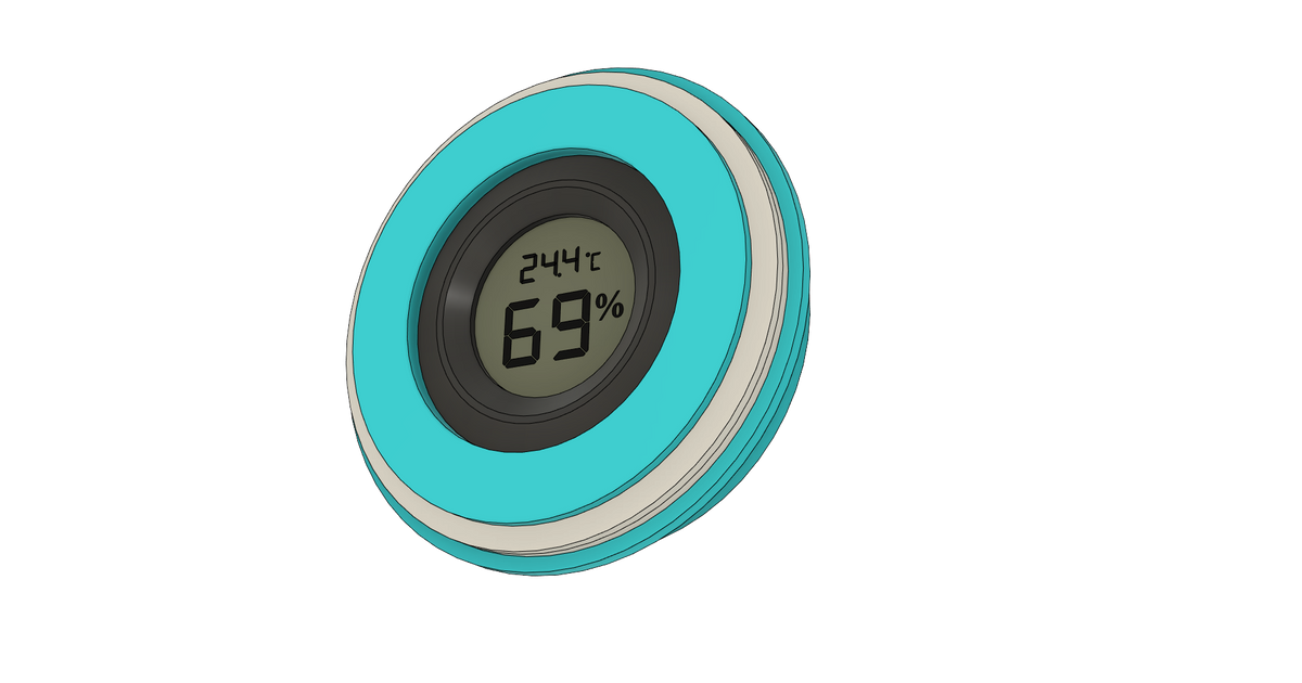 Hygrometer Clamp IKEA 365+ (Filament Dry Box) by pixel shock | Download free STL model ...