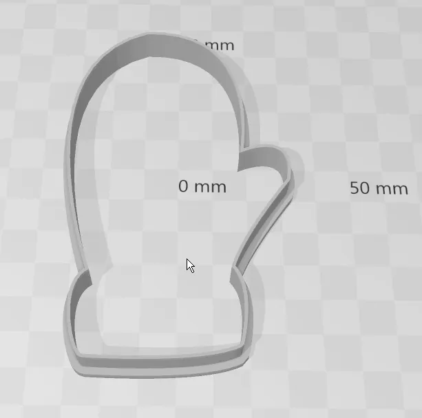 Mitten Cookie Cutter 02cm - 10cm by kapiosk | Download free STL model ...