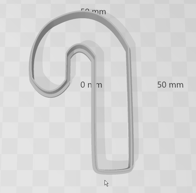 Candy Cane Cookie Cutter 02cm - 10cm by kapiosk | Download free STL ...