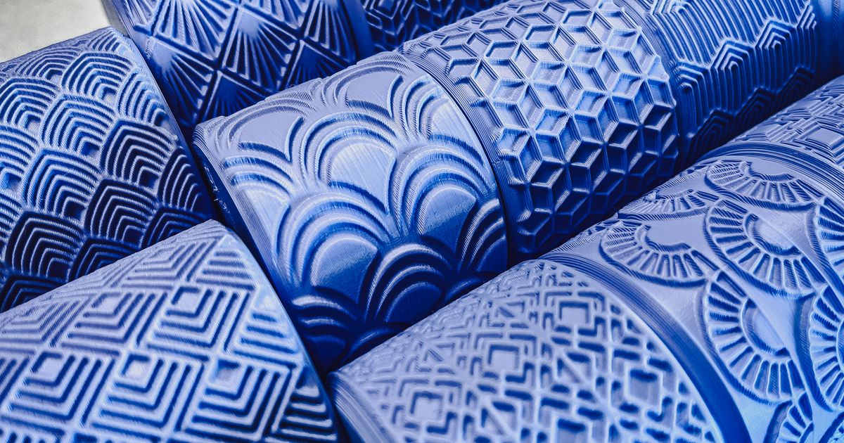 Texture Rollers — Art Deco Middle Patterns by 3Demon's Texture Rollers | Printables Store