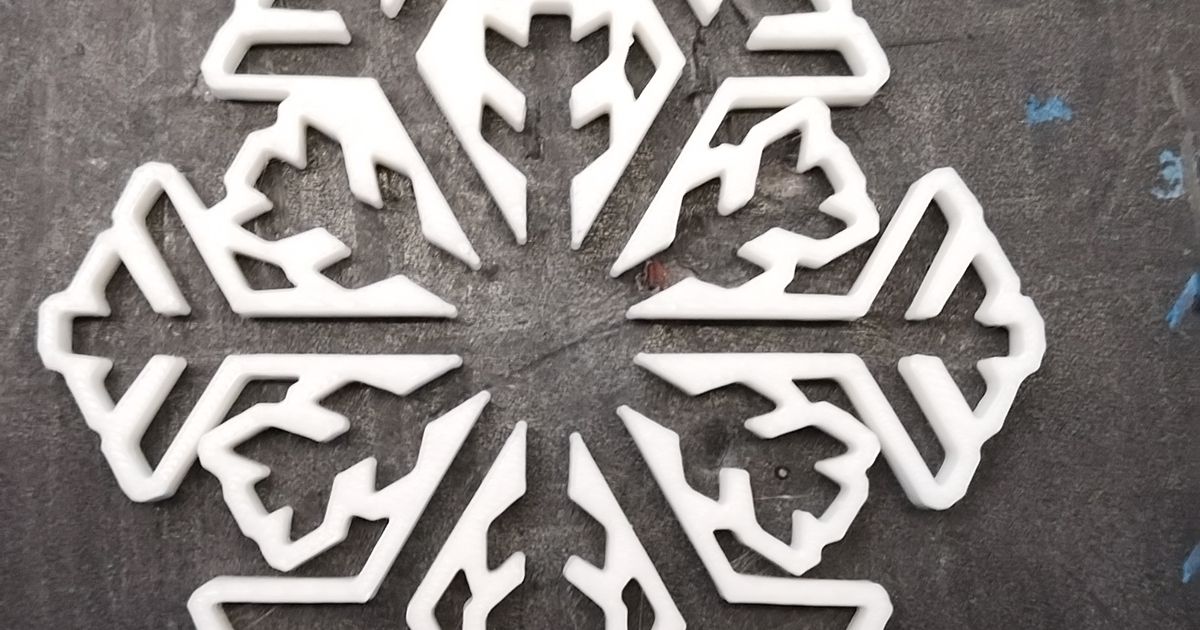 snowflake by l'imprimerie | Download free STL model | Printables.com