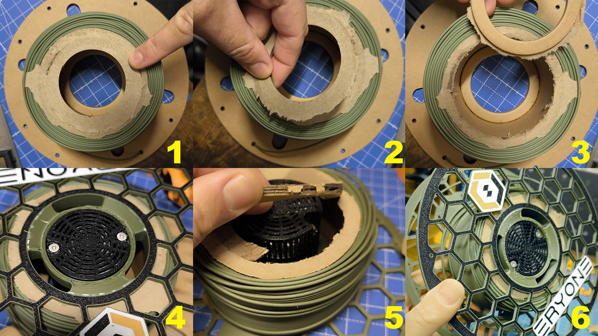 Adapter to repair Eryone filament spools by Nanodesigner | Download ...
