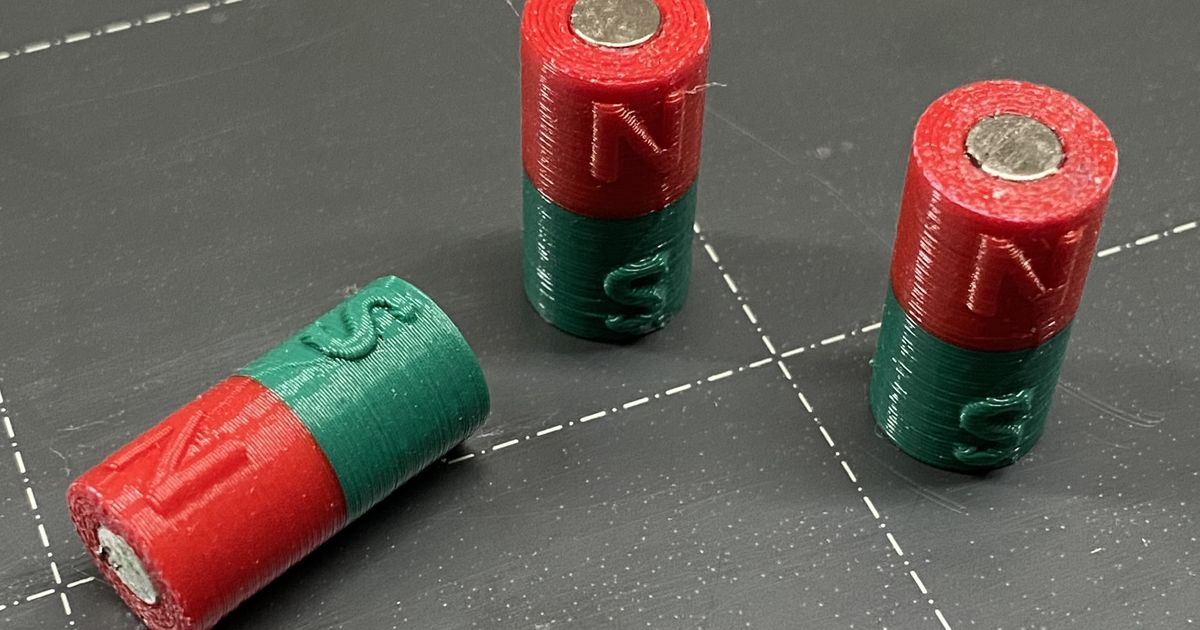 North and Southpole of a Magnet by Tritschi | Download free STL model ...