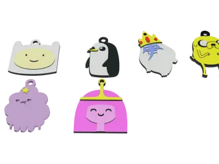 Adventure Time Keychains by Creative Cube | Download free STL model ...