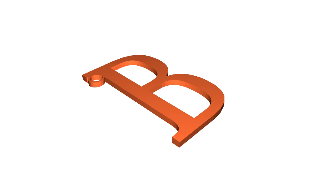 Letter B Name Tag by Djalanmixer | Download free STL model | Printables.com