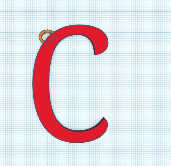 Letter C Name Tag by Djalanmixer | Download free STL model | Printables.com