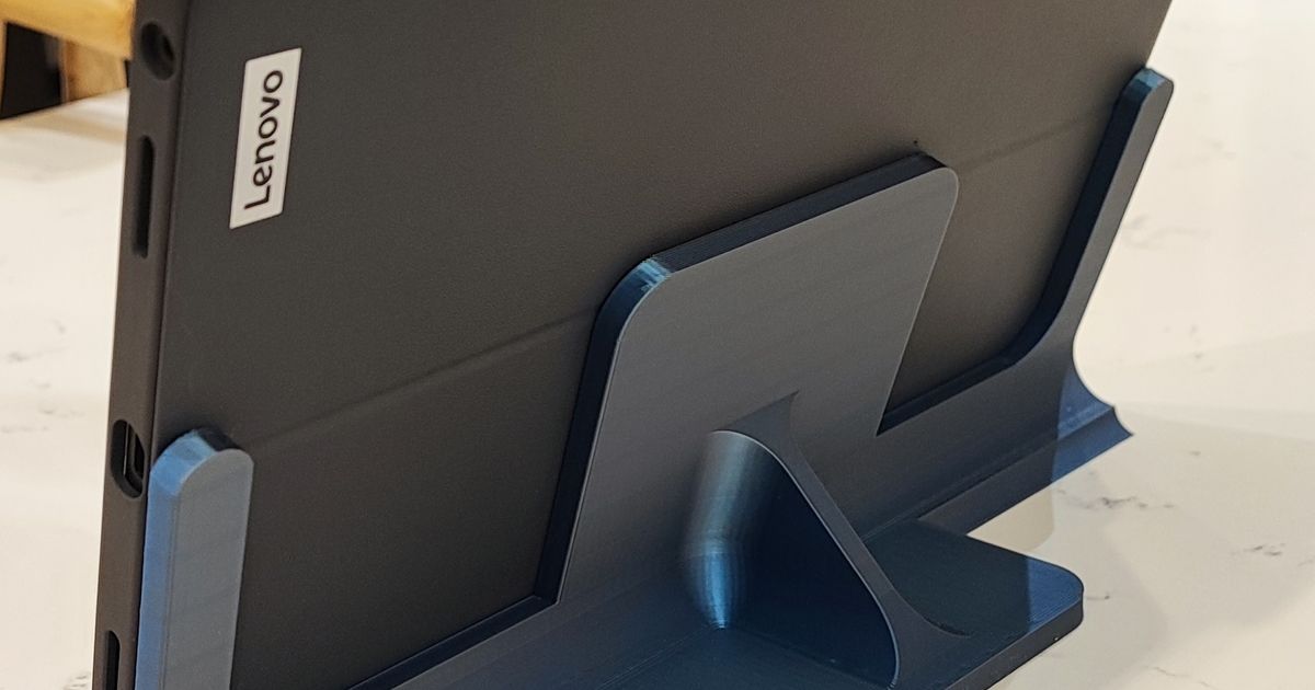 Tablet stand/holder with side grips by dbw_dad | Download free STL ...