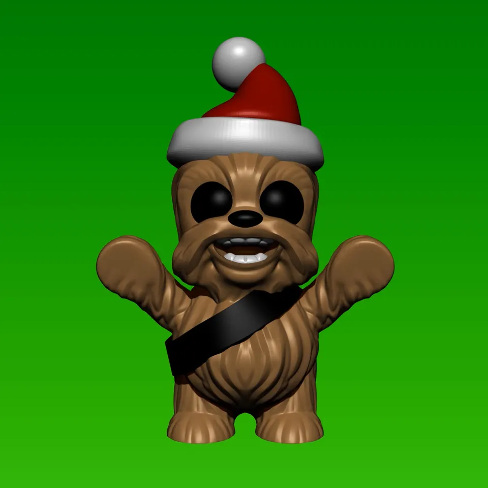 Baby Wookiee Christmas version by Rob Beast (All Things STL) | Download ...