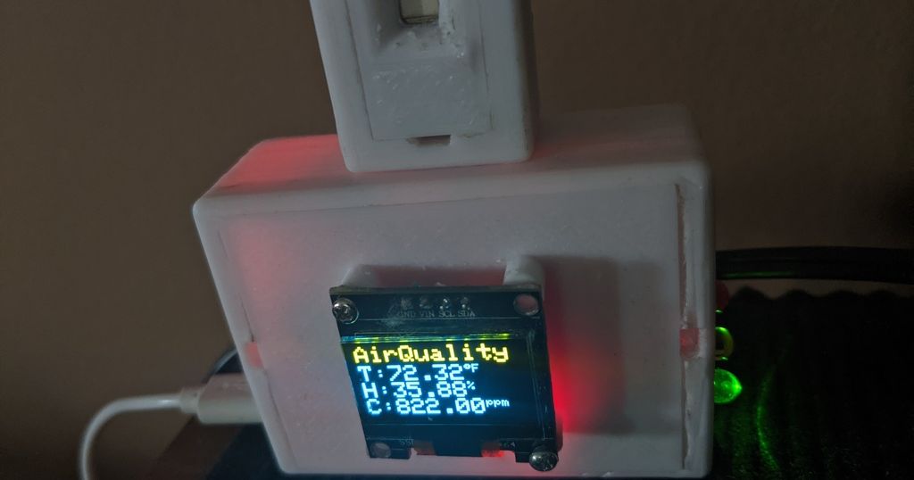 Air Quality Monitor W/alarm by ScottieD369 | Download free STL model ...