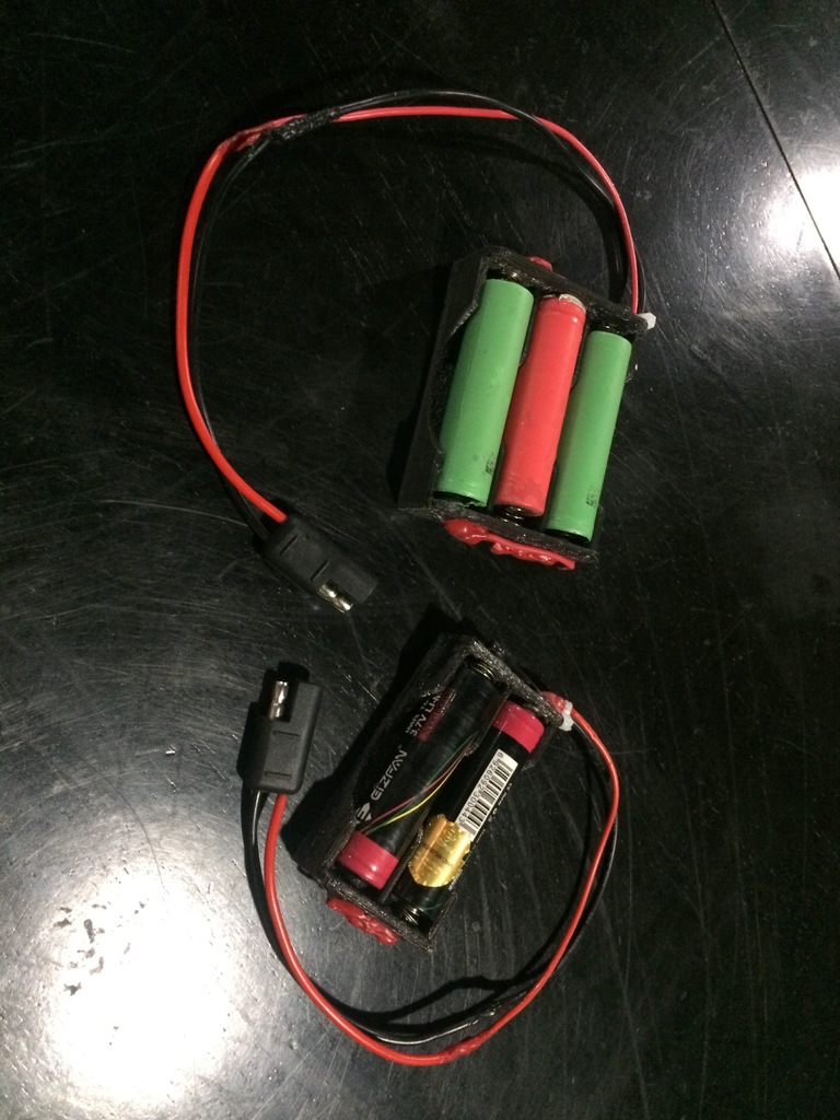 18650 Battery Holder/Sled x1,2,3,4 by ScottieD369 | Download free STL model | Printables.com