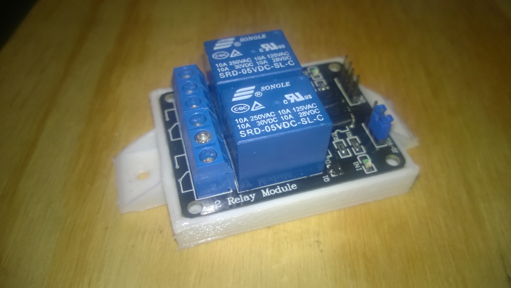 2 Channel Relay Module Mount Snap Fit by ScottieD369 | Download free ...
