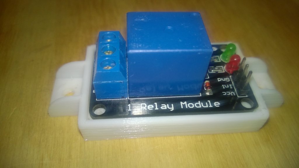 1 Channel Relay Module Mount Snug & Snap fit versions by ScottieD369 ...