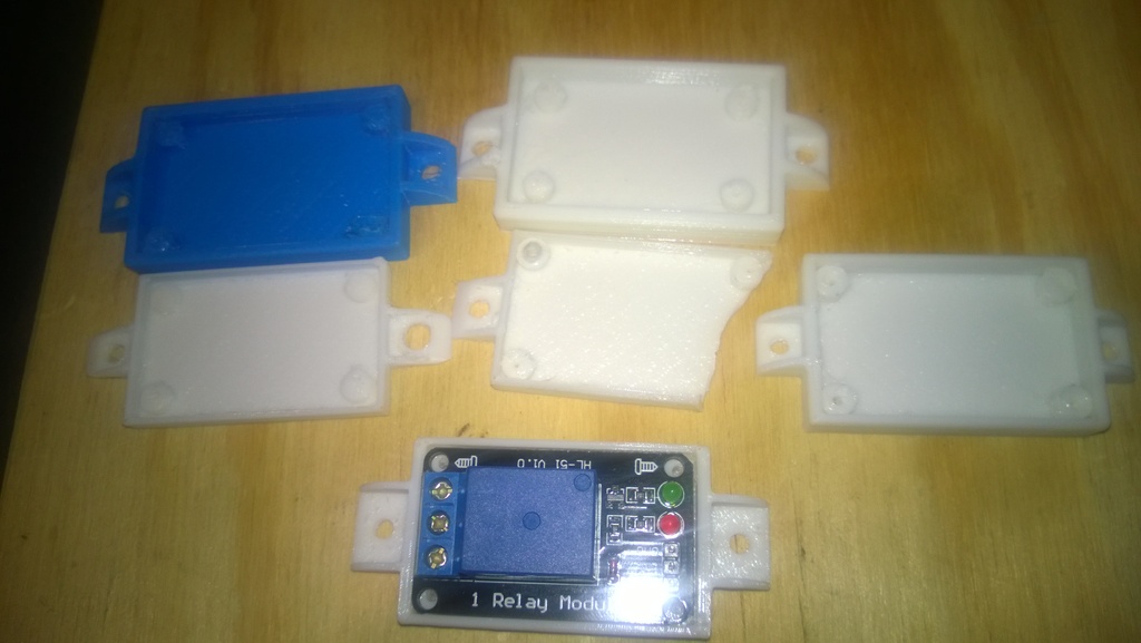 1 Channel Relay Module Mount Snug & Snap fit versions by ScottieD369 ...