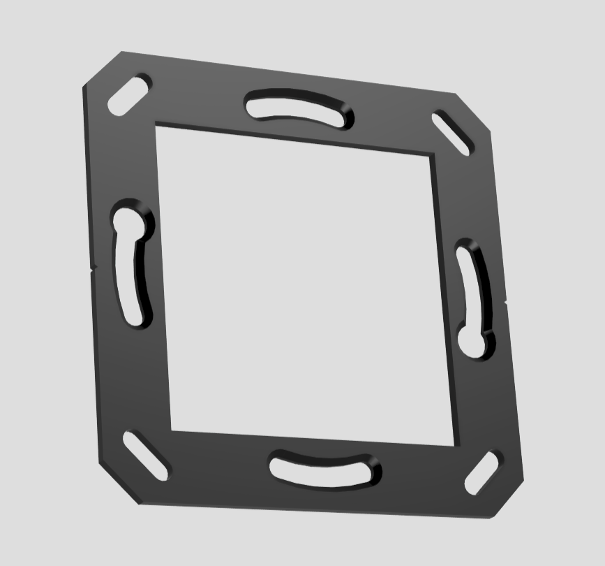 Dry Wall EU mounting plate by 3d7r1x | Download free STL model ...