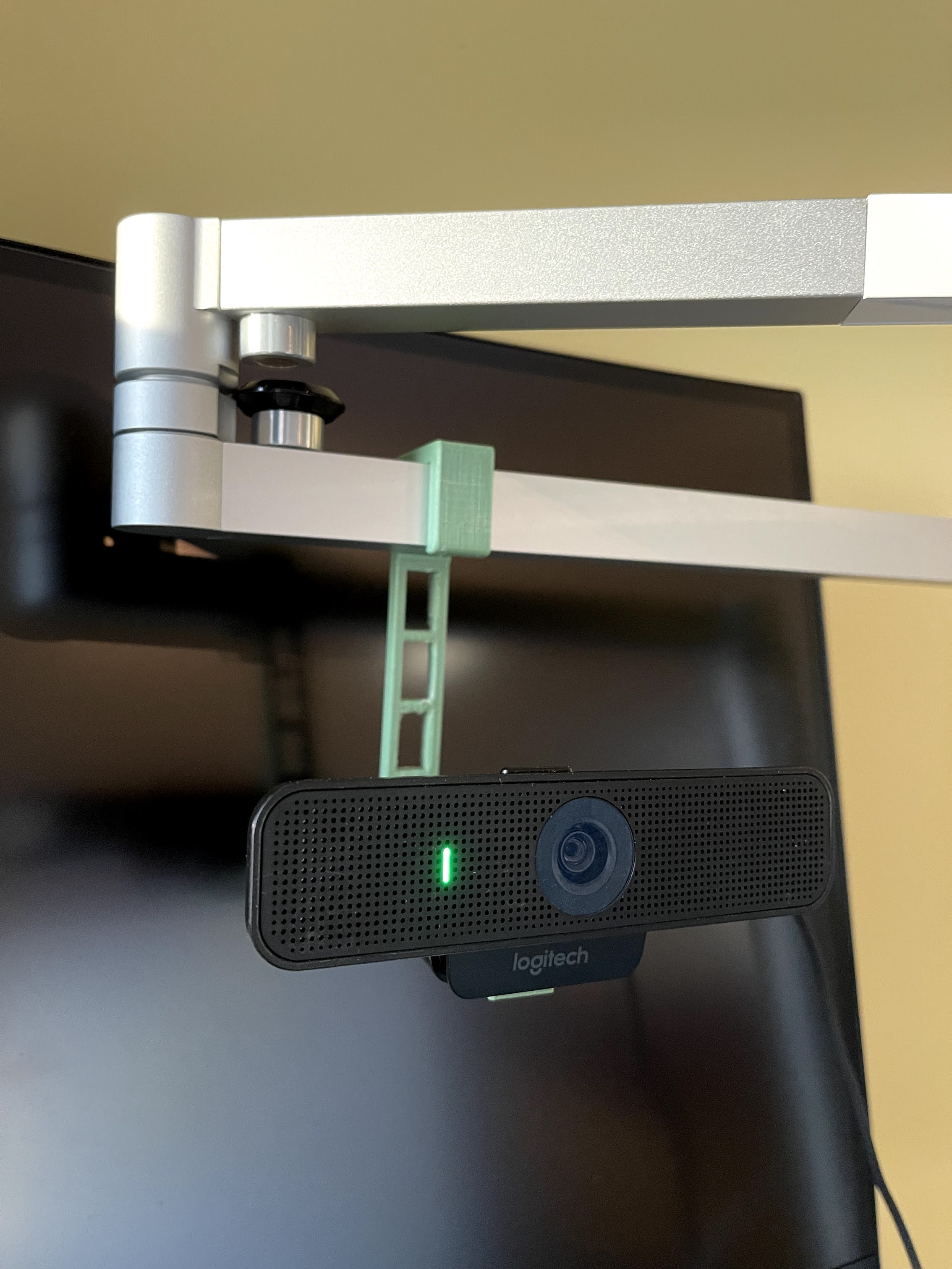 Dyson light Logitech webcam arm by CyrilK | Download free STL model ...
