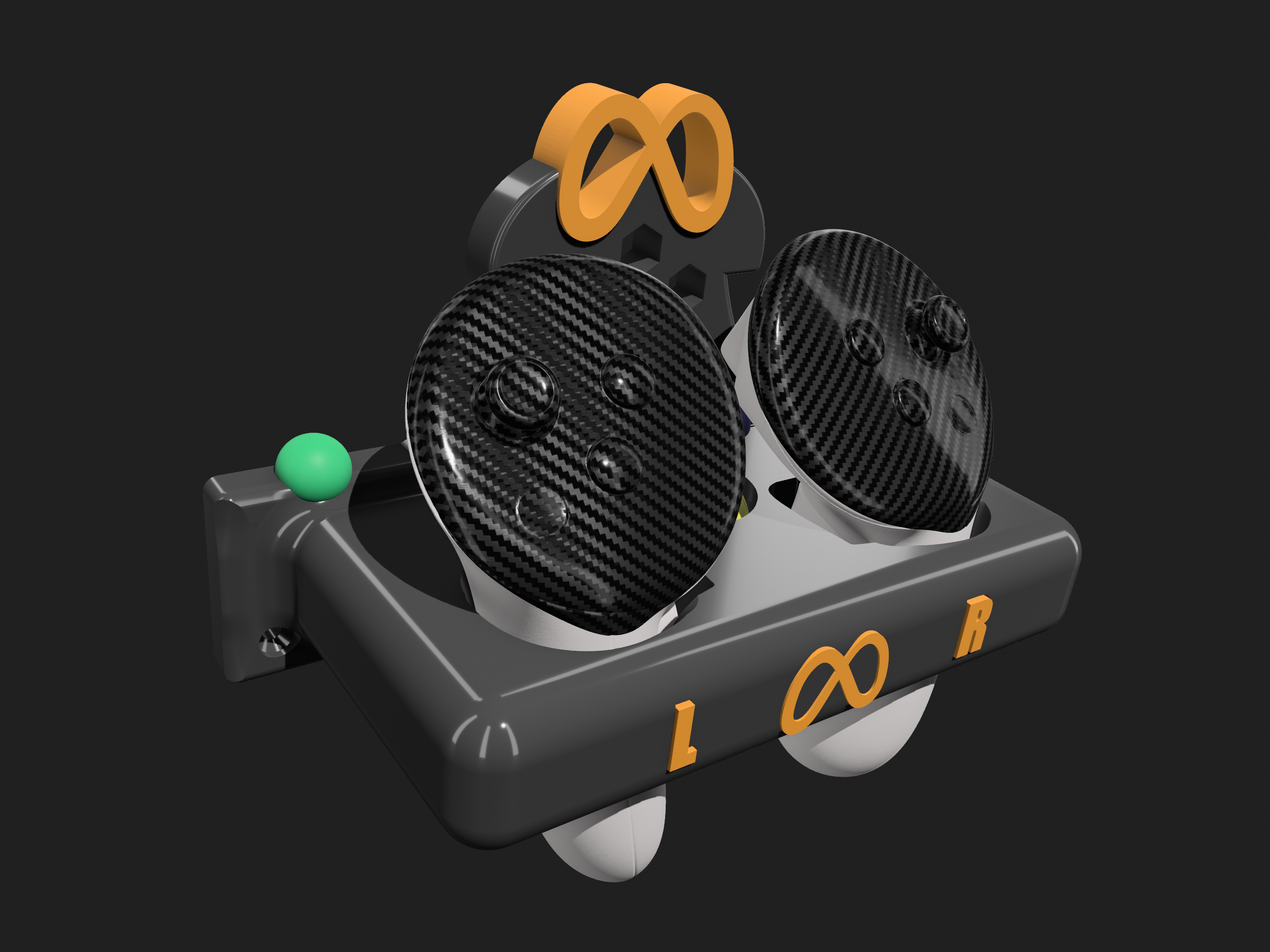 Meta Quest 3 Controller Wall Mount (Deluxe Color Version) by Clamikra ...