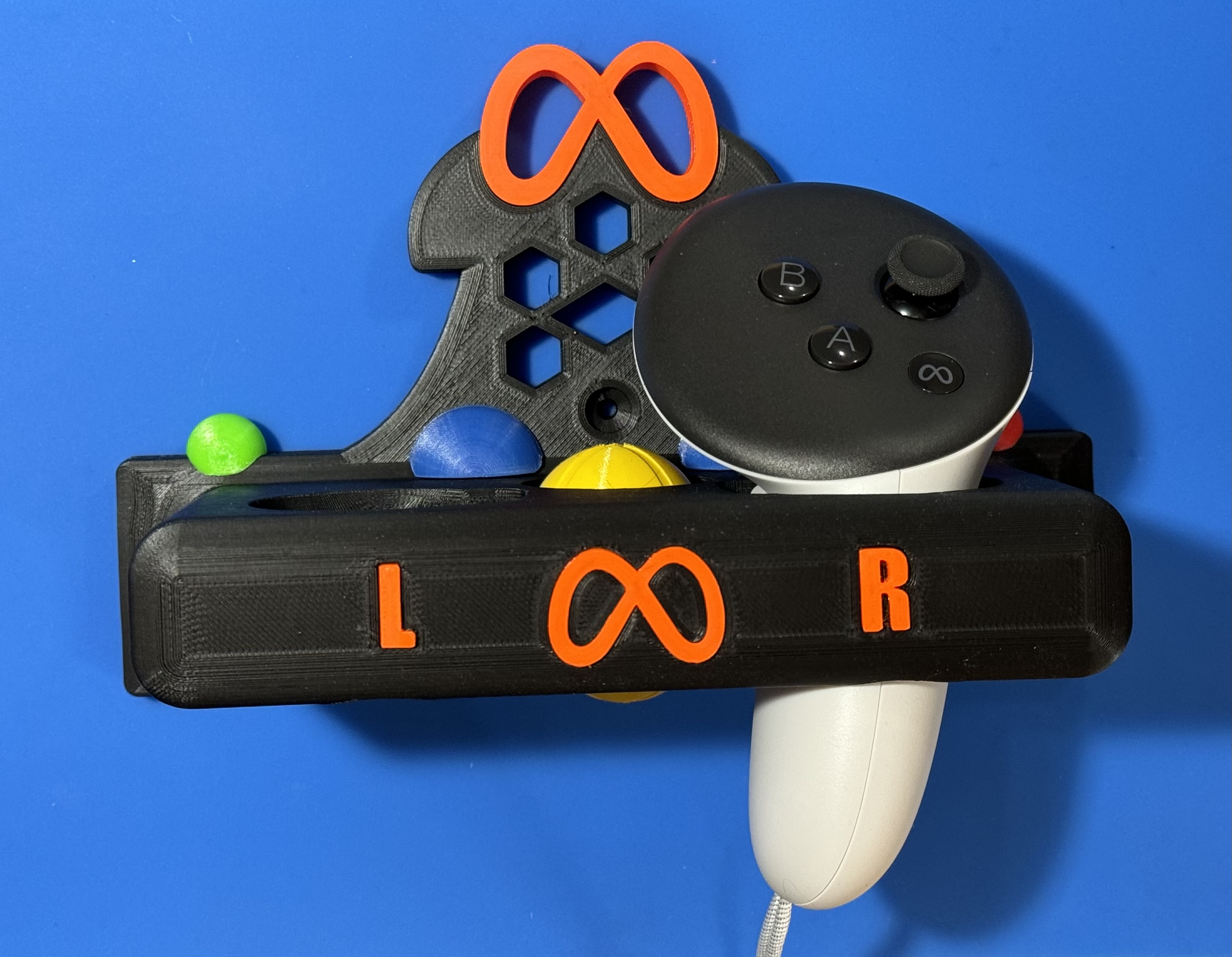 Meta Quest 3 Controller Wall Mount (Deluxe Color Version) by Clamikra ...