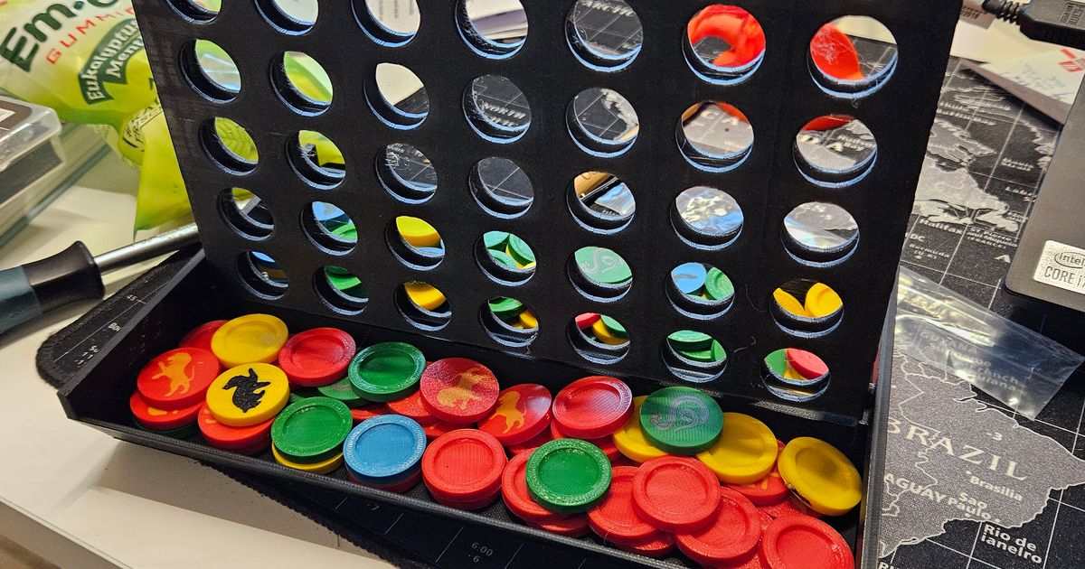 Connect 4 Top as oneprint by Andreykoko35 | Download free STL model ...