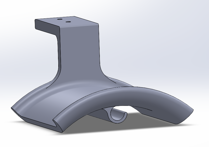 Large Curved Under-Desk Headphone Hook/Rest by nerdpersonthing ...