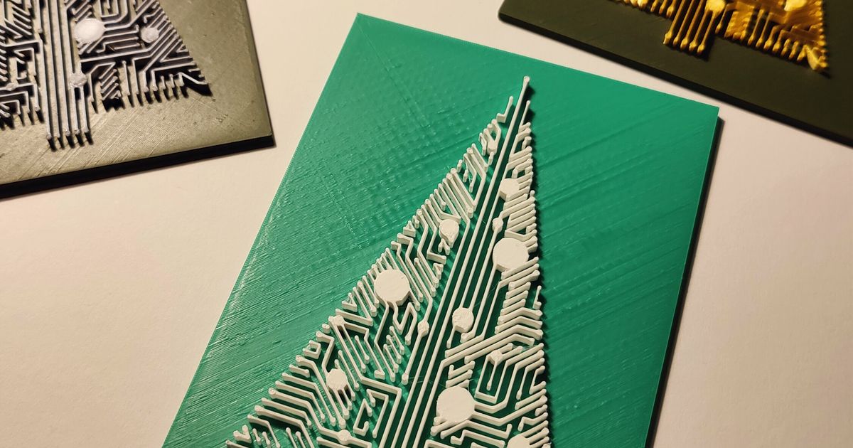 Christmas Card "CircuiTree" by Markuzzzi | Download free STL model ...