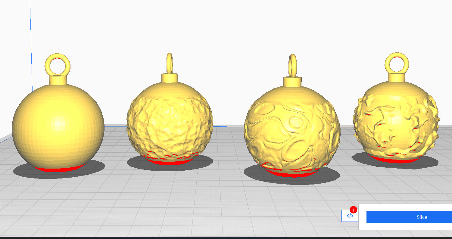 Simple Christmas Ornaments by DaveOfTheDead | Download free STL model ...