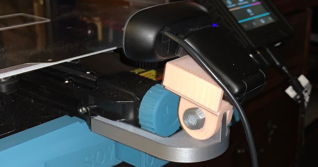 Logitech C270 adapter for SV07 webcam mount by zzzy | Download free STL ...