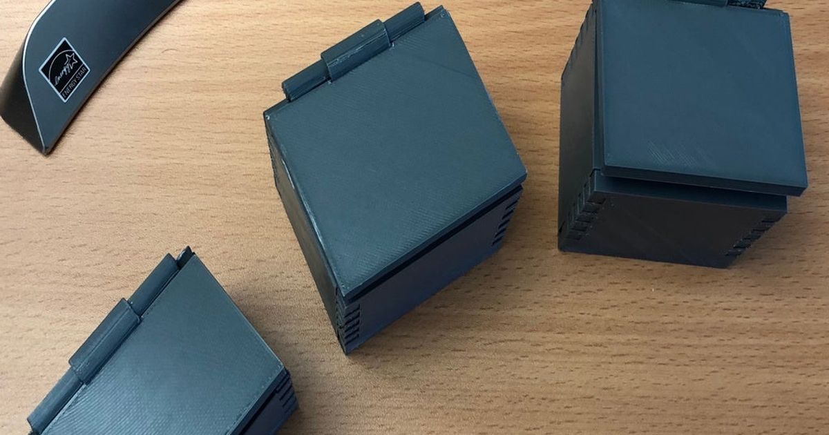 foldable, hinged box - customizable by Manfred Morgner | Download free ...