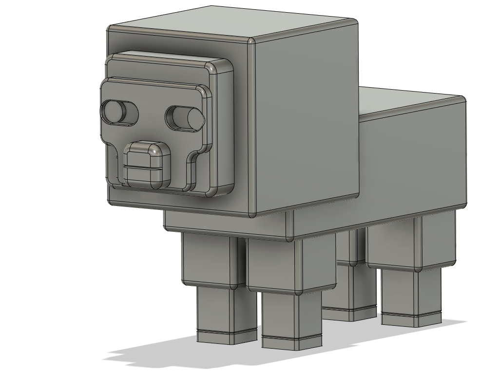 Minecraft jehně (Minecraft Lamb) by DaTTcz | Download free STL model ...