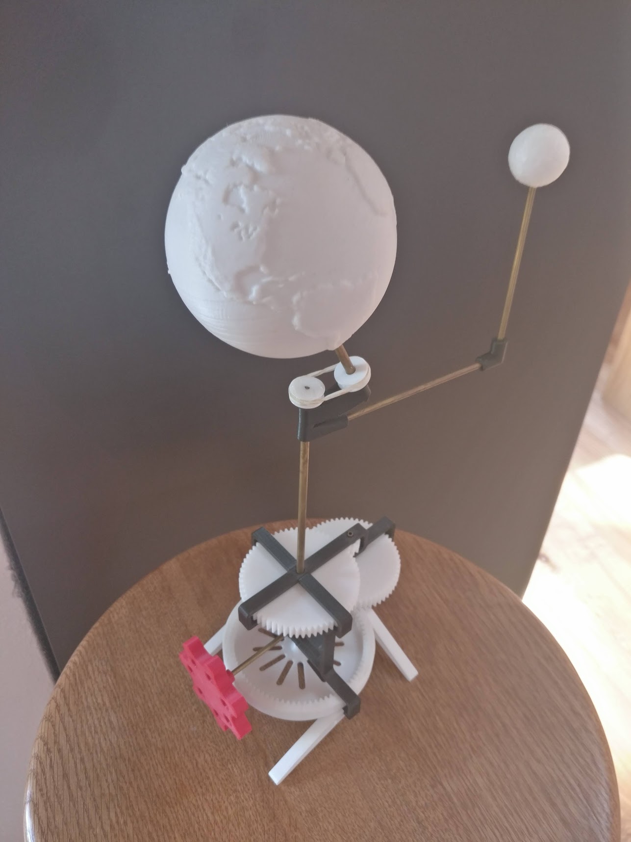 Earth, Moon, and Sun direction mechanical orrery by Marmoset Threat ...