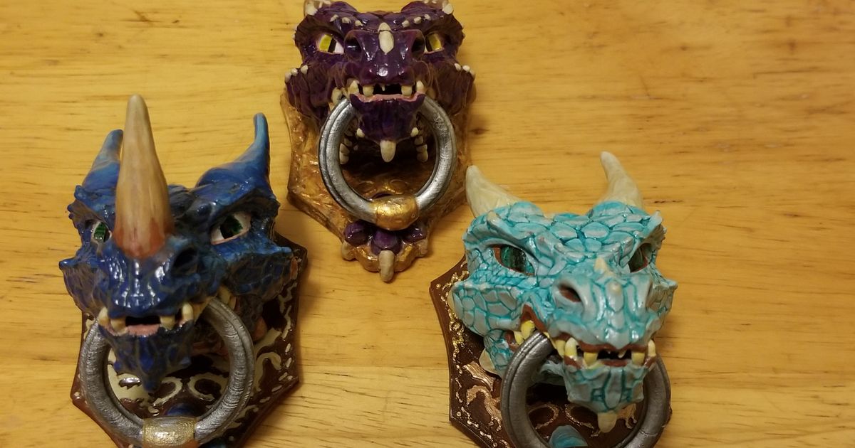 Dragon Door Knocker by Gryphon | Download free STL model | Printables.com