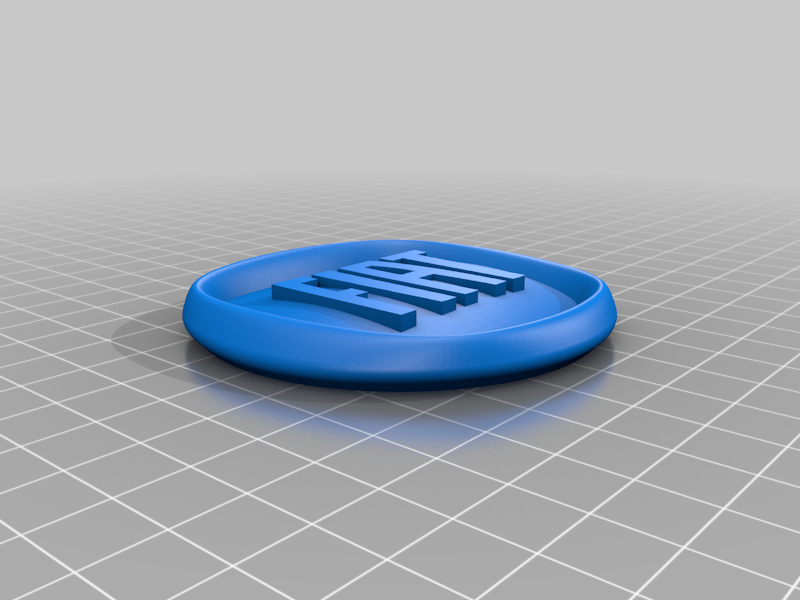 Fiat Emblem/Badge 75mm by Andrea Gentile | Download free STL model ...