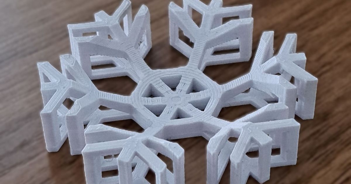 Snowflake Bauble Stand by baz | Download free STL model | Printables.com